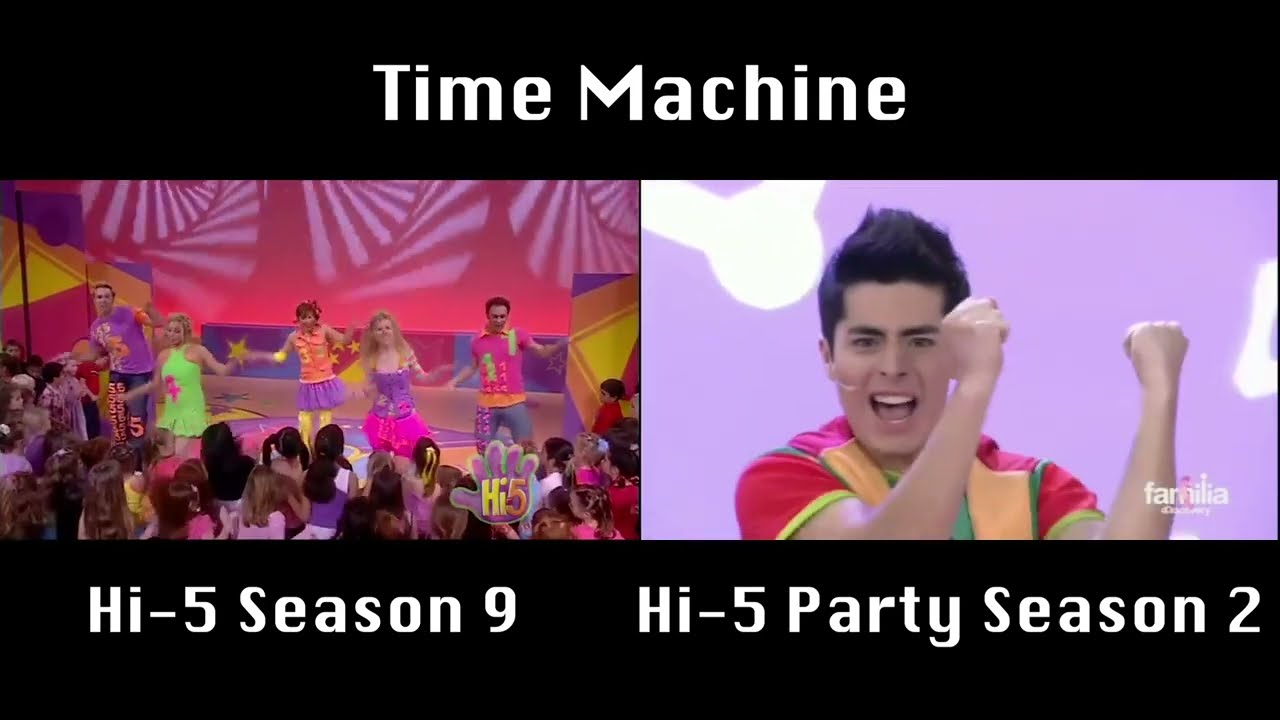 Hi 5 Time Machine comparison AUS and Party 1 - YouTube
