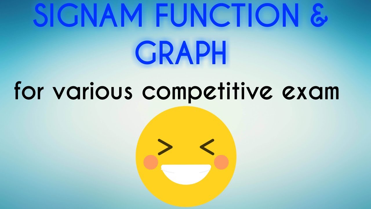 SIGNAM FUNCTION and GRAPH - YouTube