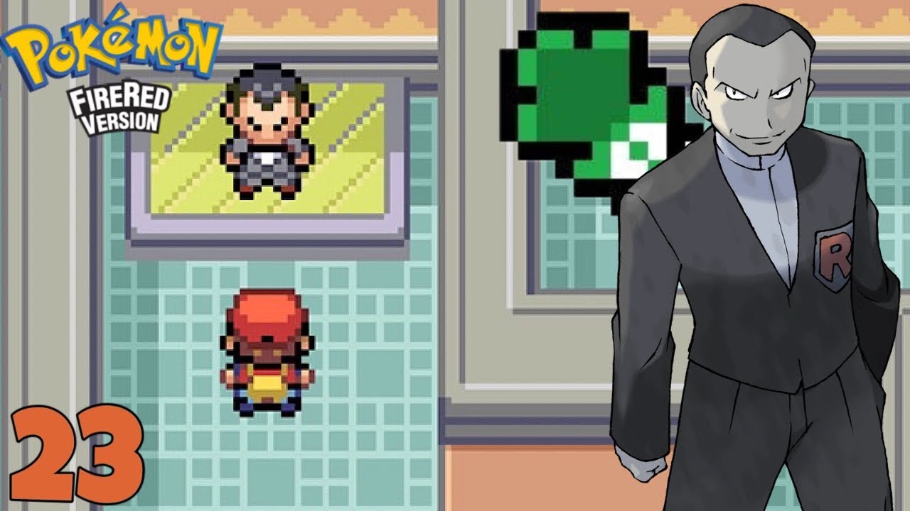 Pokémon Fire Red Version #23 • Giovanni And The Earth Badge - YouTube