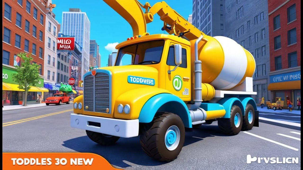 Milo the Mixer in New York 🚧🗽 | 3D Animated Nursery Rhyme for Kids ...
