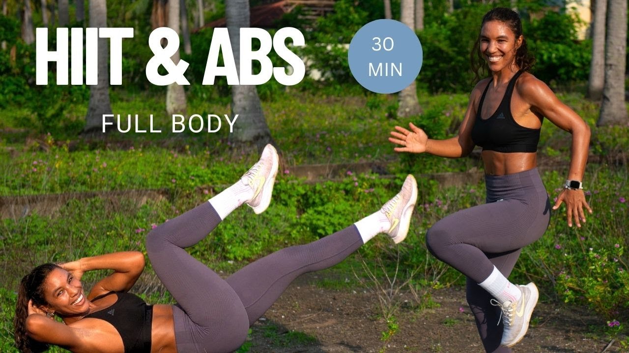 30 MIN CALORIE KILLER HIIT & ABS Workout - No Equipment - Full Body ...
