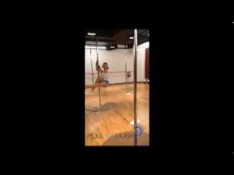 Pole Dance Dubai - Int/Adv Combo: Reverse grab - wrist seat - martini glass - YouTube