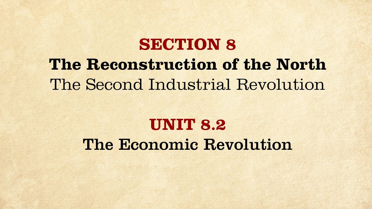 MOOC | The Economic Revolution | The Civil War and Reconstruction, 1865 ...