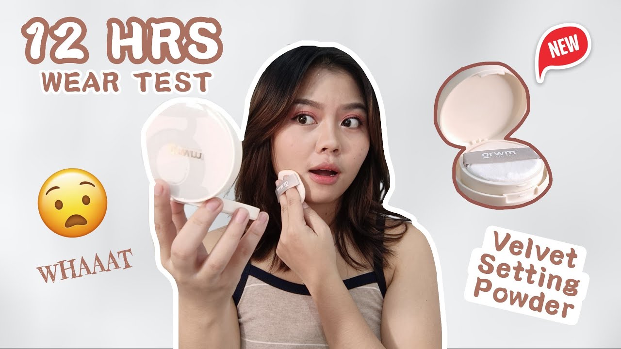 POWDER RUSH REVIEW + 12HRS WEAR TEST (GRWM Cosmetics Velvet Setting ...