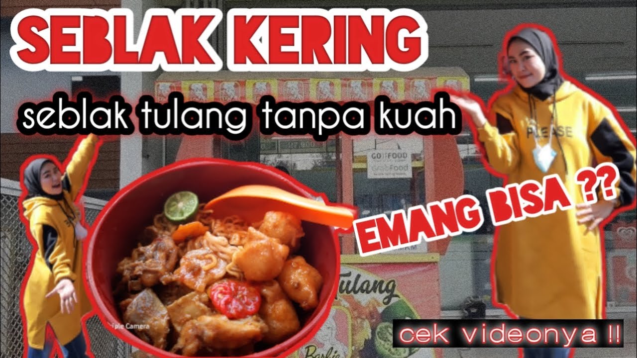 Resep Seblak kering / seblak tanpa kuah ala seblak tulang barbie - YouTube