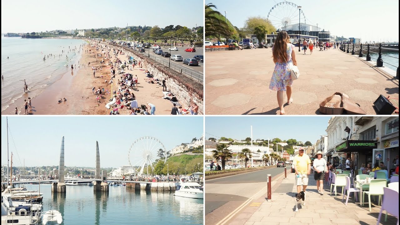 Busy Afternoon Walk - Torquay Seafront - Torbay, Devon - Holiday Diary ...