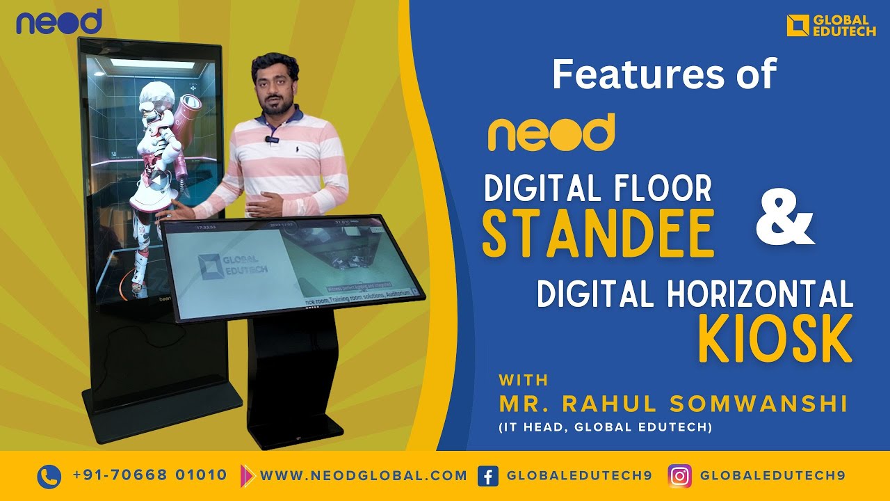 Features of Neod Digital Floor Standee and Digital Horizontal Kiosk # ...
