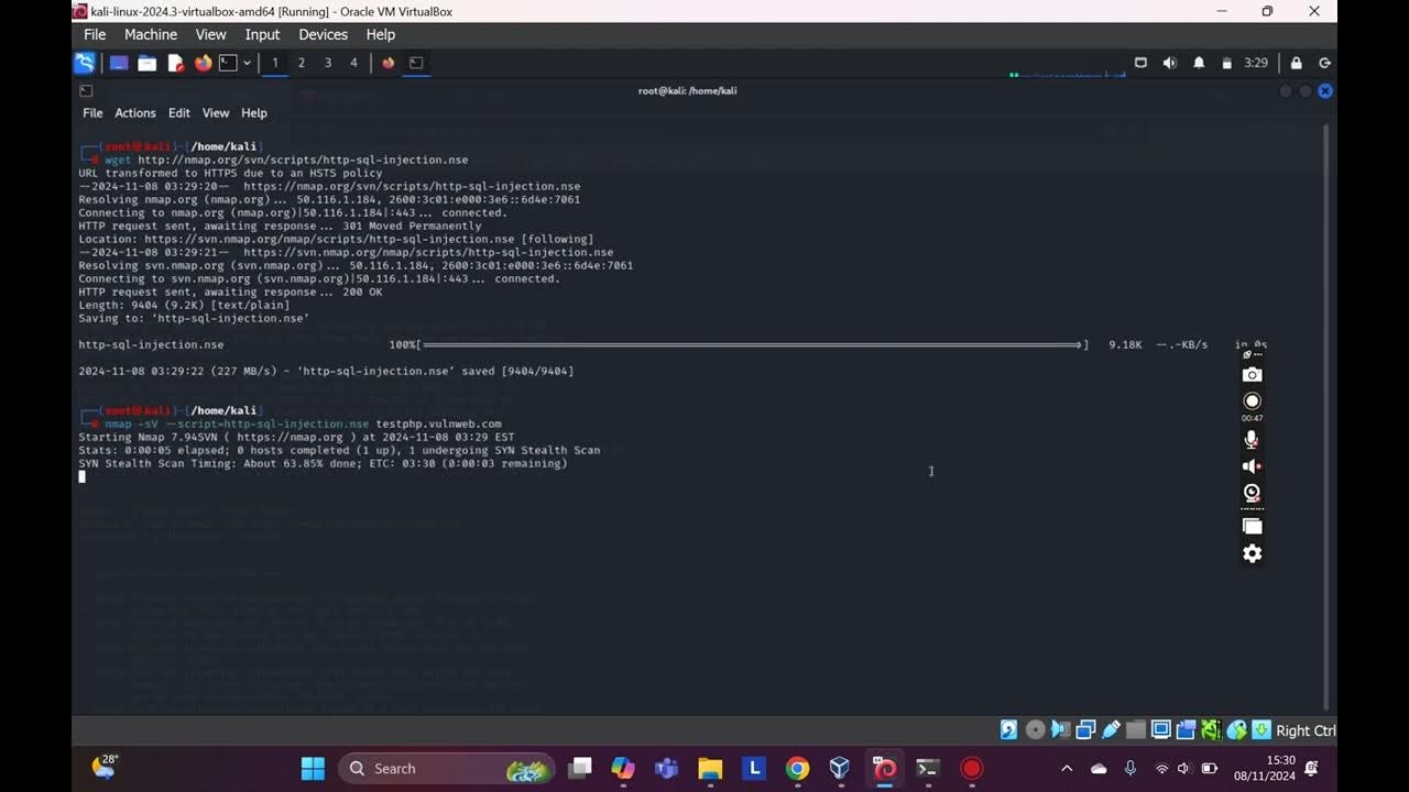 Detecting SQL INJECTION Vulnerability using NMAP - YouTube