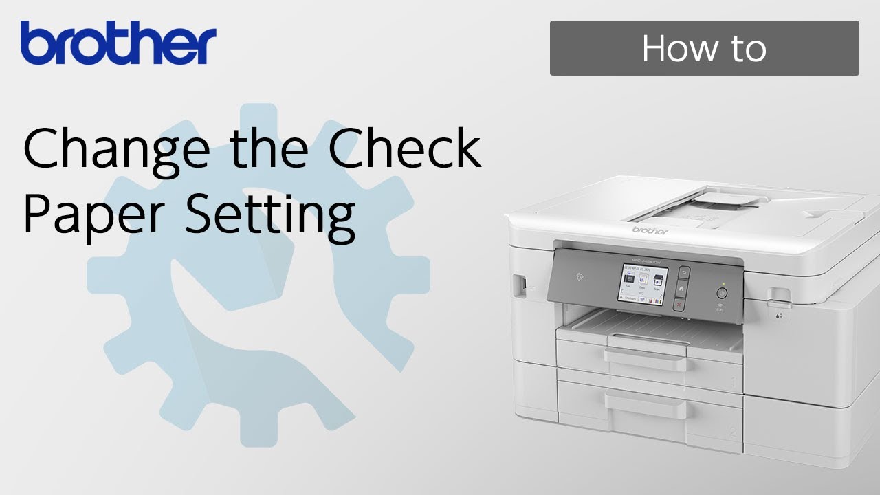Change the Check Paper Setting [Brother Global Support] - YouTube