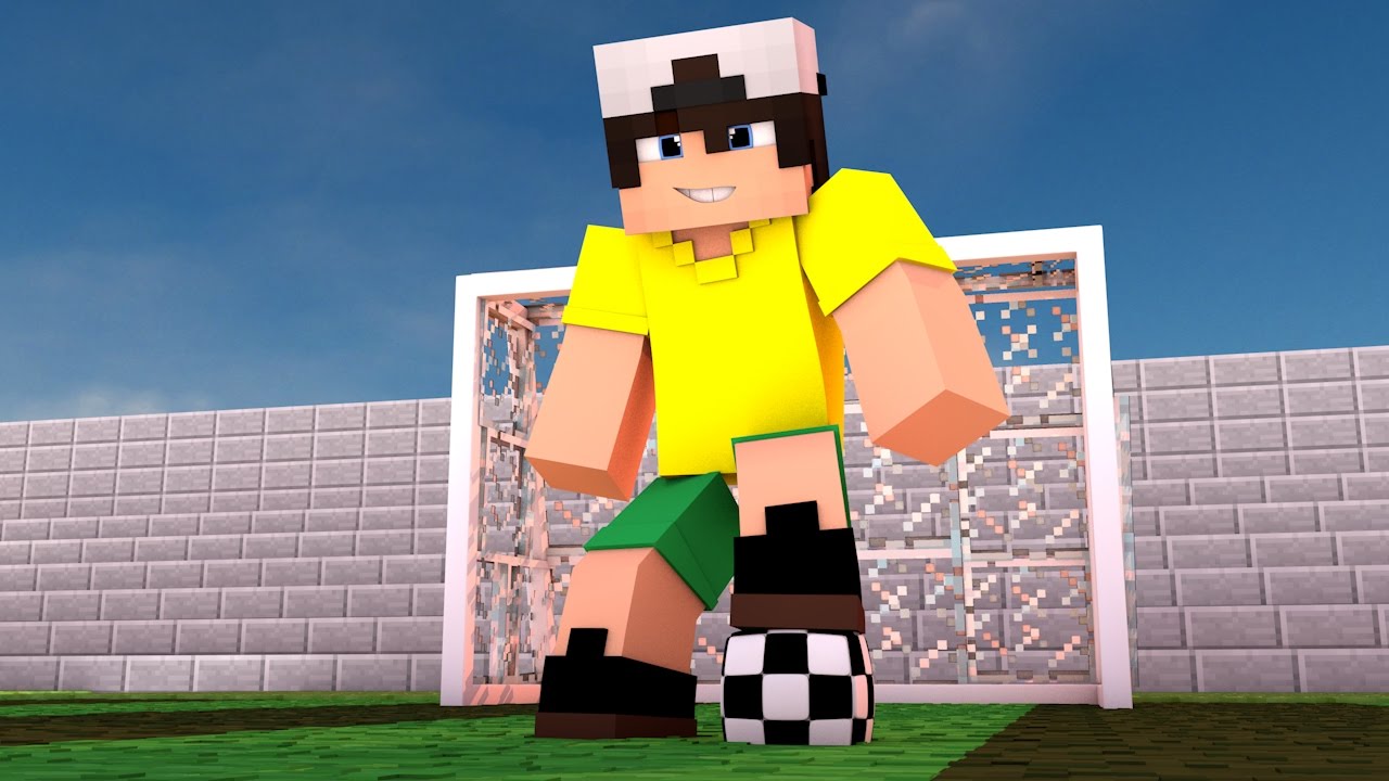 [SpeedArt] Minecraft C4D - FootBall Wallpaper - YouTube