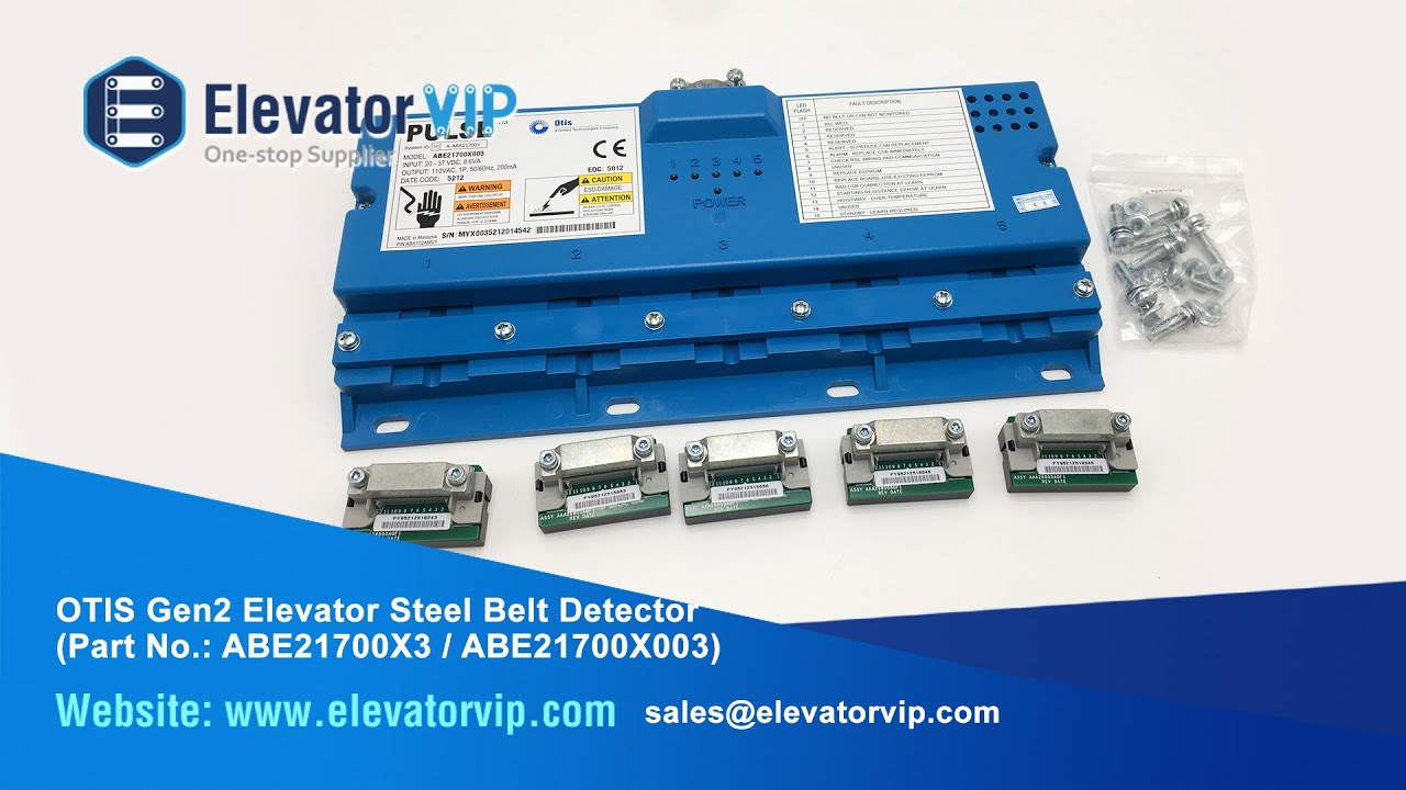 ABE21700X3 OTIS Gen2 Elevator PULSE Steel Belt Detector With 5 Belts ...