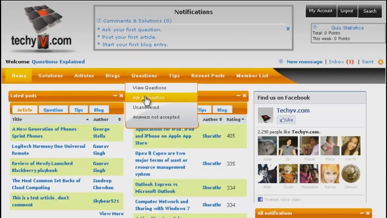 Ask a Question at Techyv.com - YouTube