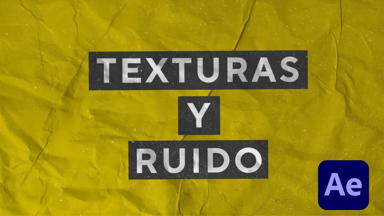 Como CREAR TEXTURAS y RUIDO en AFTER EFFECTS - YouTube