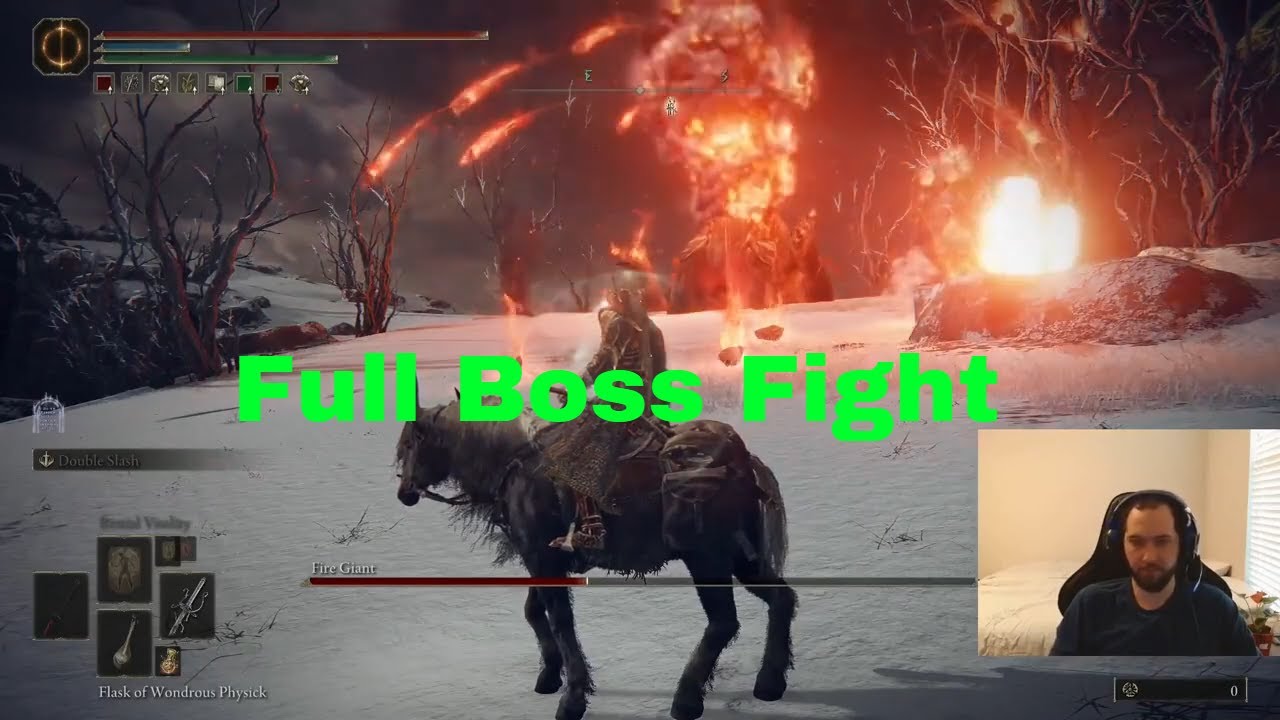 Fire Giant is a Volcano! Boss Fight with Double Katana | Elden Ring ...