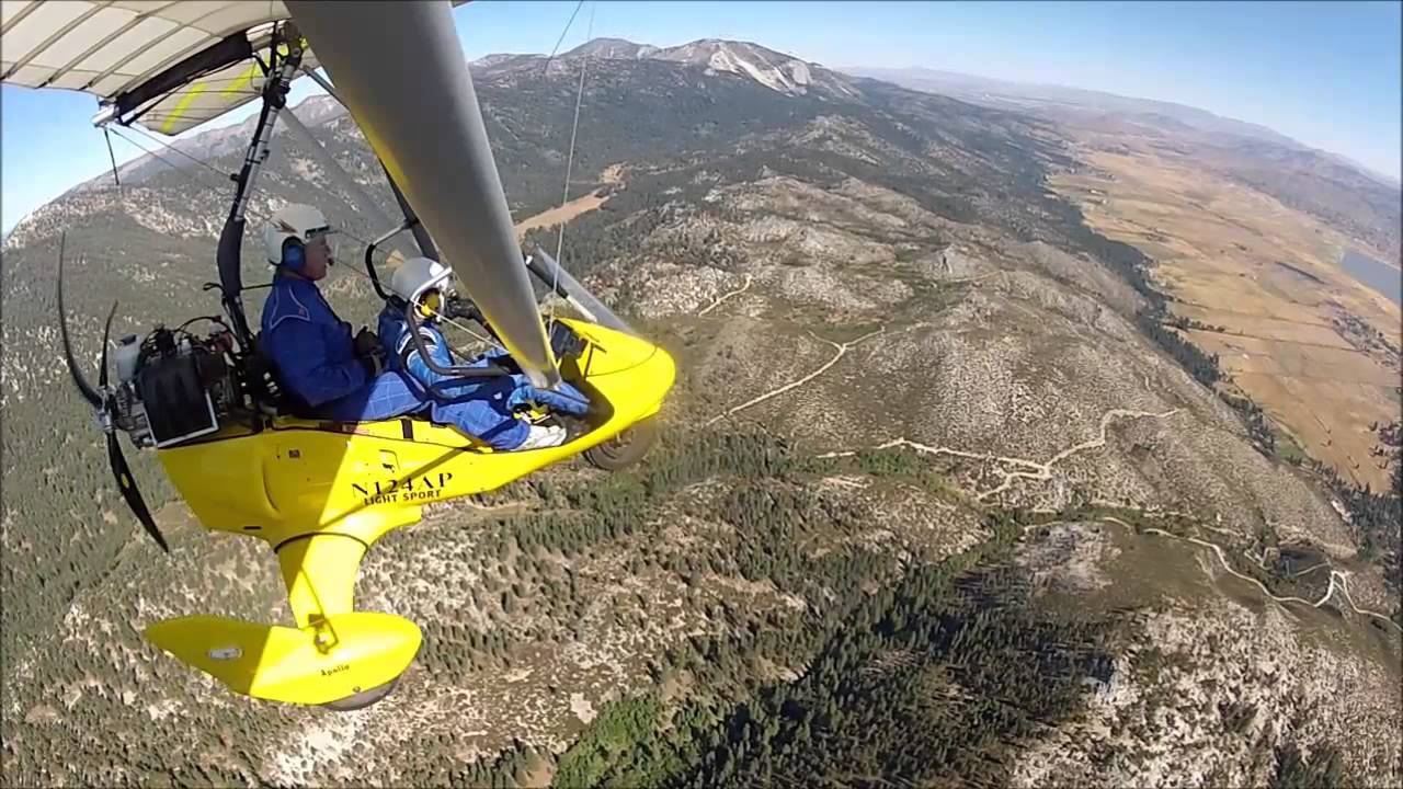 Weight Shift Aircraft Trike - Flying over Carson City, Lake Tahoe, and ...
