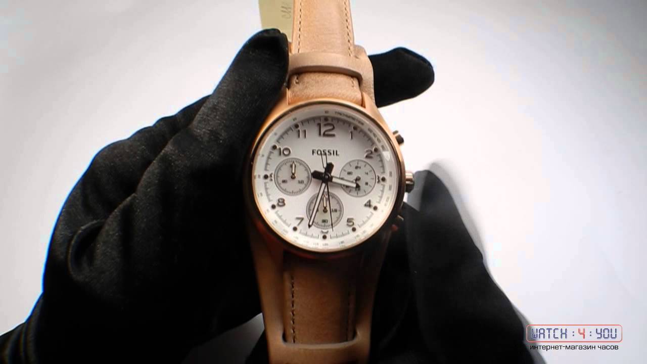 Обзор женских часов Fossil FOS CH2884 - YouTube