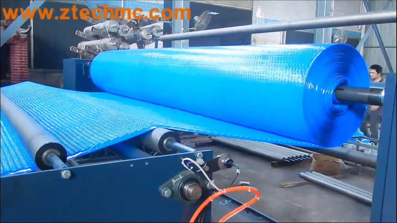 colour full 2 layer air bubble film making machine - YouTube