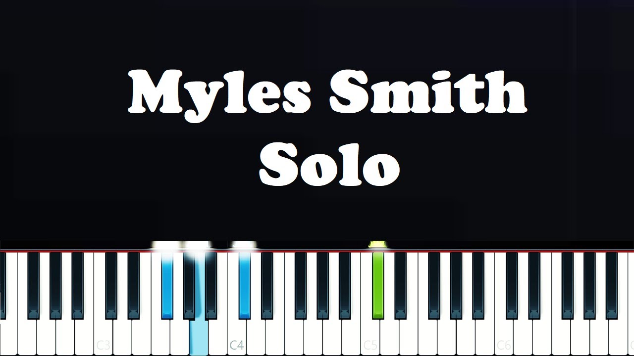 Myles Smith - Solo (Piano Tutorial) - YouTube