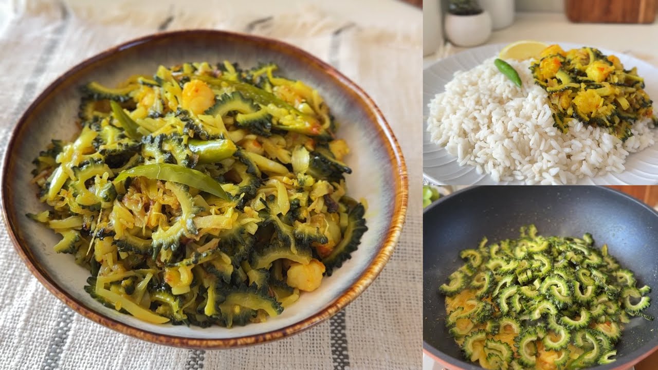 Bitter Gourd Stir Fry Recipe | Corolla Vaji - YouTube