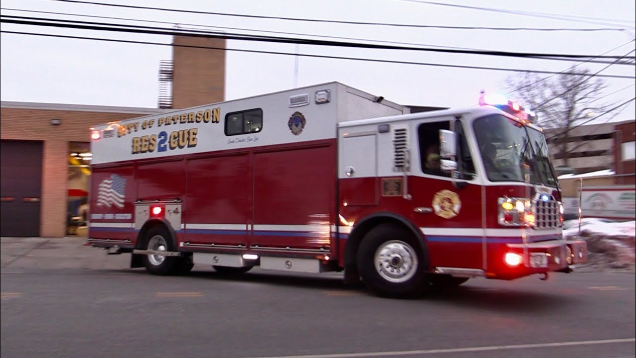 Paterson NJ Fire Department New Rescue 2 (Ferrara) Back in Service ...