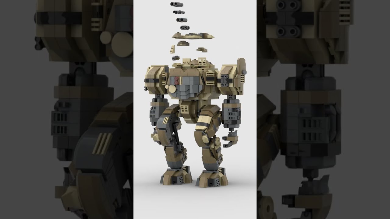 LEGO Mech: Desert Tank Sentinel 🤖 Satisfying Building Animation #shorts ...