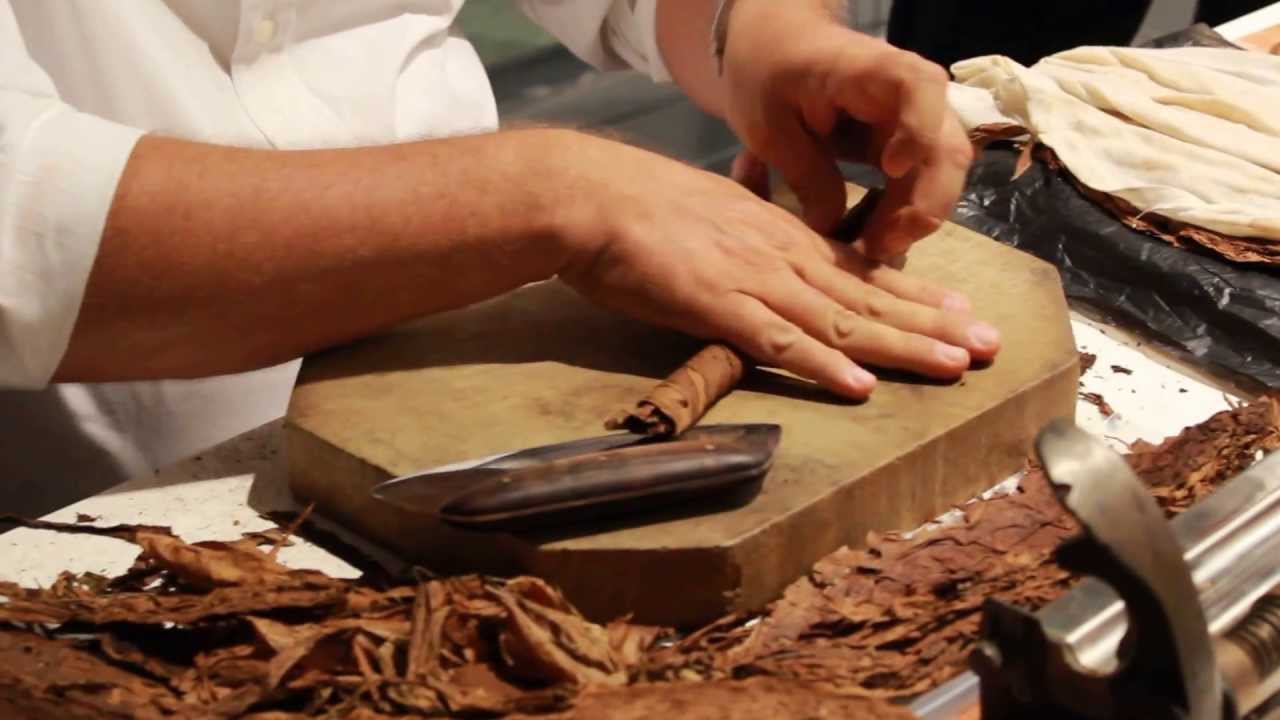 Cigar magazine perform Cuban master cigar roller at BMW Tel-Aviv. - YouTube