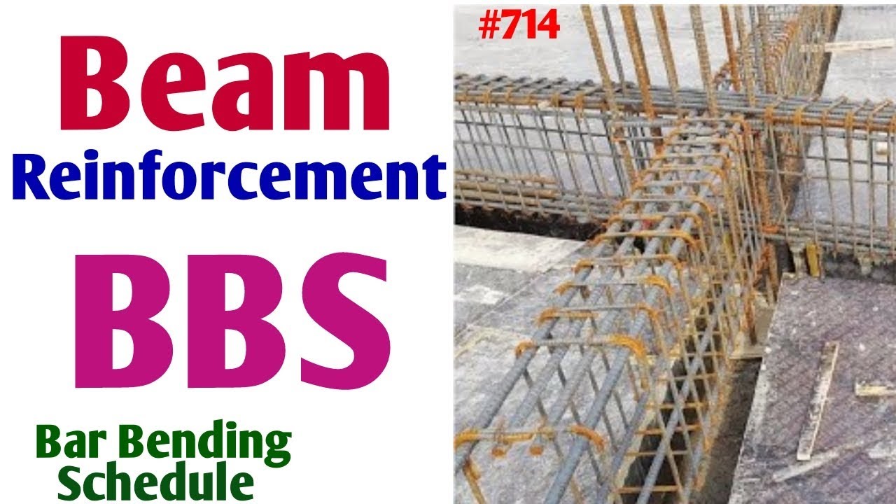 BBS of Beam | Bar Bending Schedule of Beam | Cutting length of Main and ...
