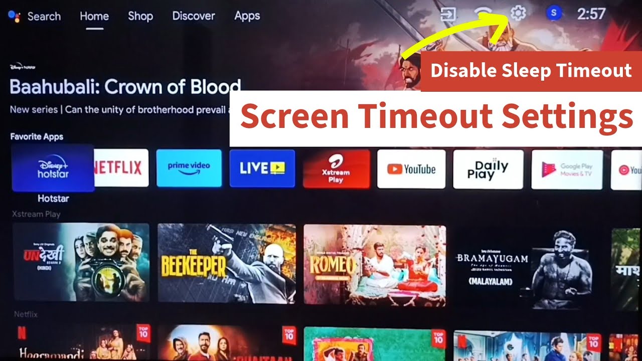 All Google TV | How to Disable Screen Timeout | Sleep Timeout - YouTube