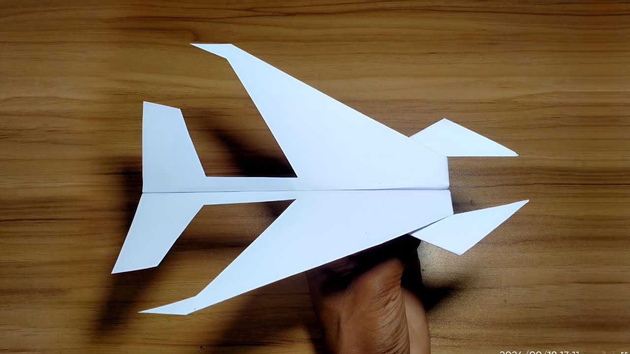 How To Make Super Fast Paper Airplane | Best Paper Plane Making ...