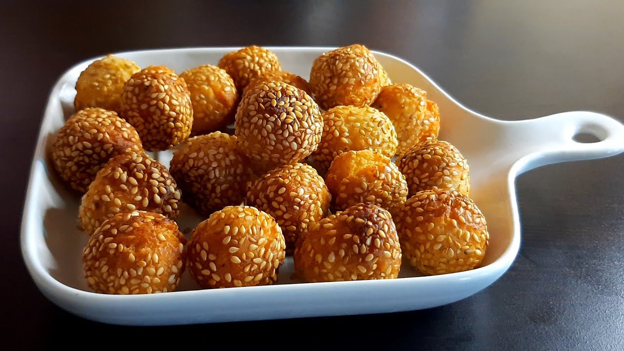 10 Minutes Snacks Recipe|Mini Sesame Balls|Shala's recipes - YouTube