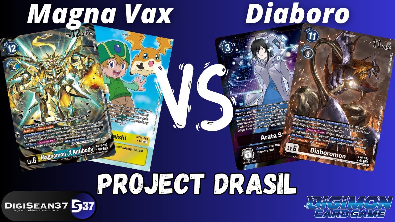 Magnamon X Antibody Vaccine VS Diaboromon | Digimon Card Game | EX6 ...