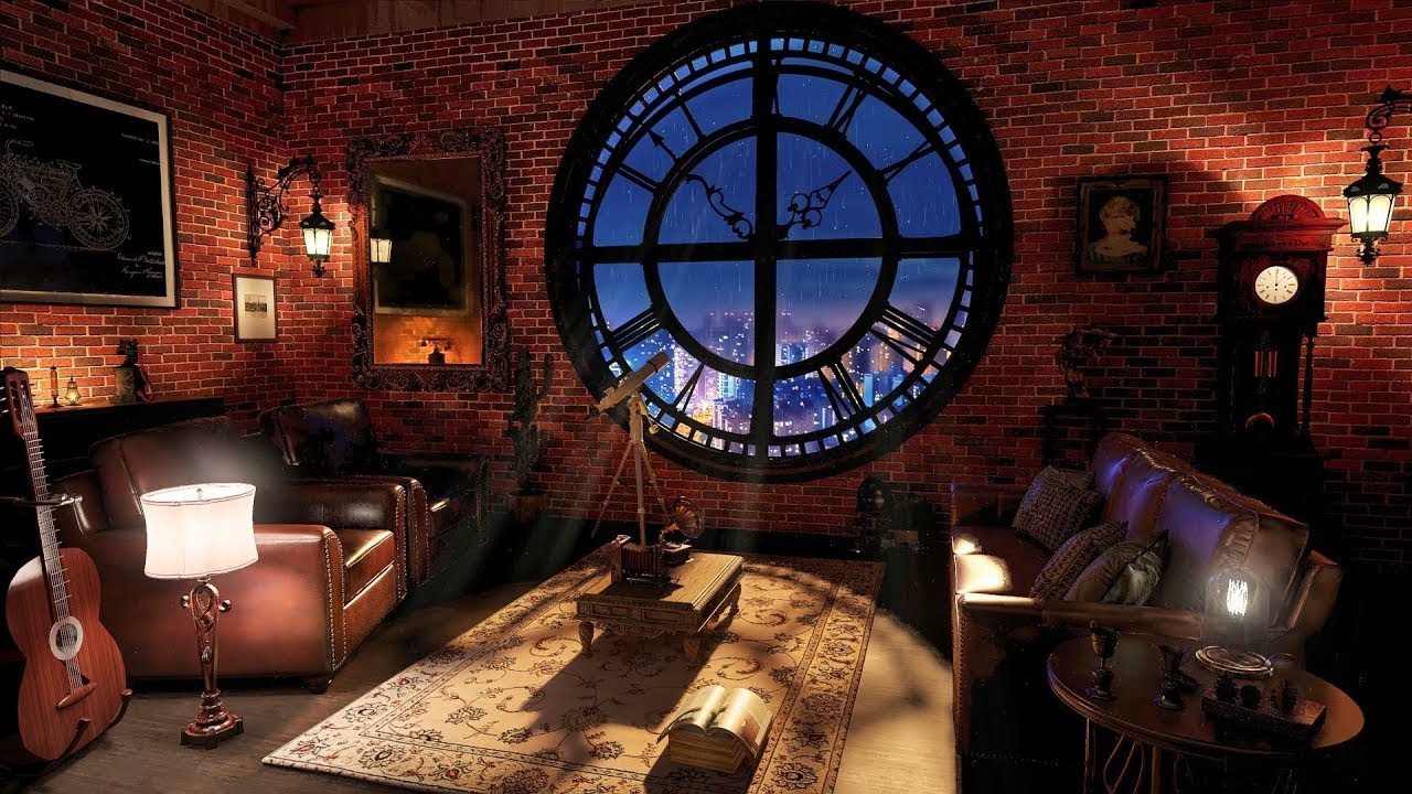 Rainy Day in Clock Tower Ambience, Distant Thunderstorm and Rain Sounds ...