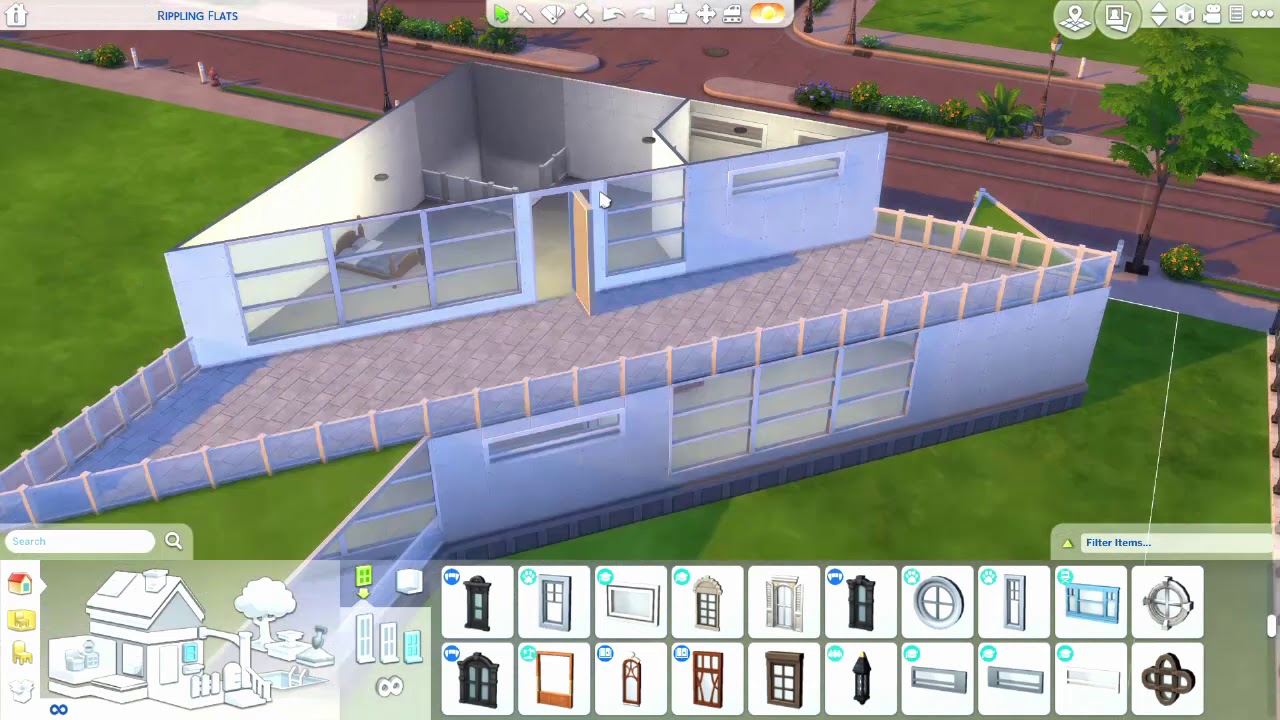 I build a Triangle House in the Sims 4 - YouTube