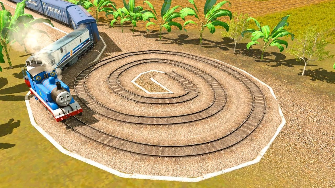 Kereta Api Thomas Anjlok Lewat Rel Keong | Thomas's Train Drops Through ...