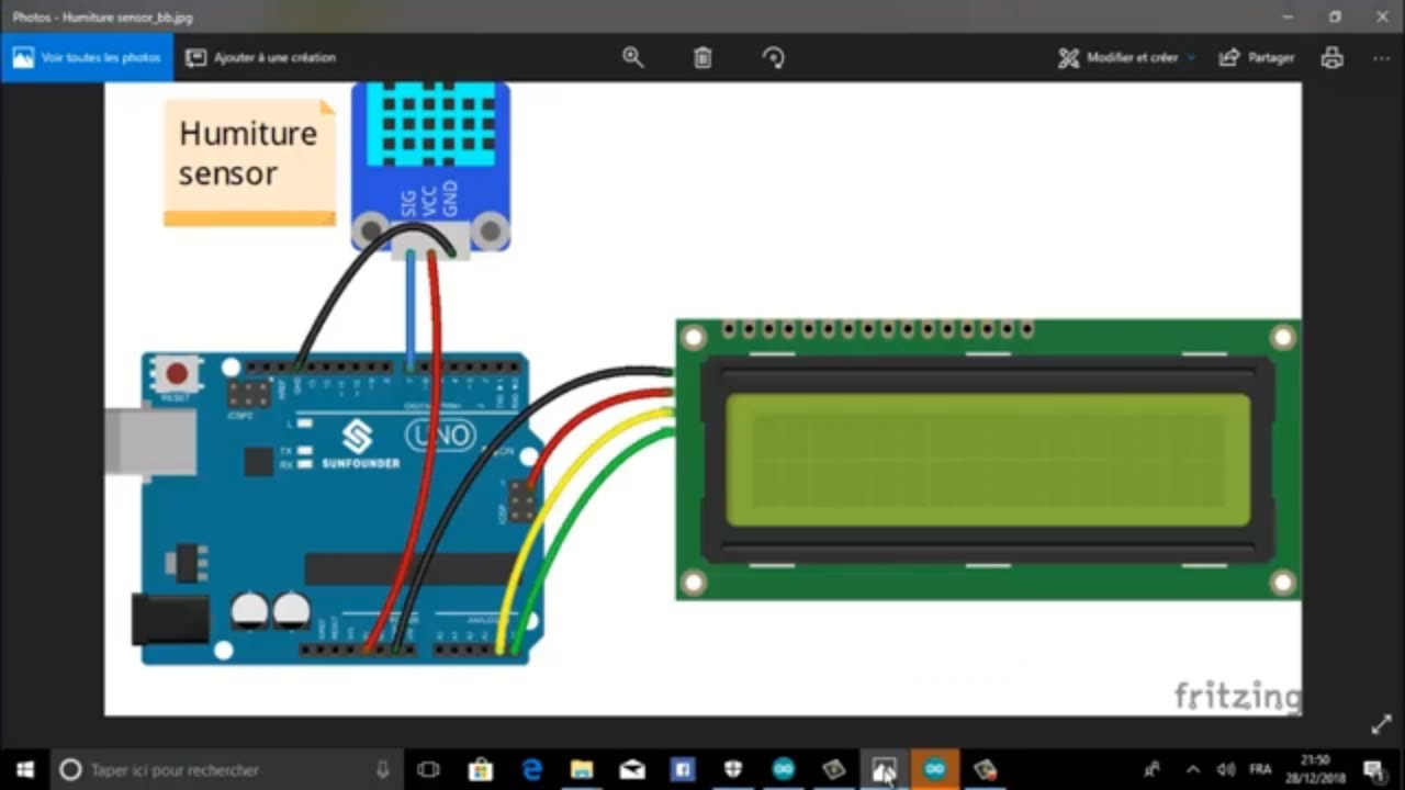 Leçon 11 Détecteur d'Humidité (Humiture) | Sunfounder sensors - YouTube