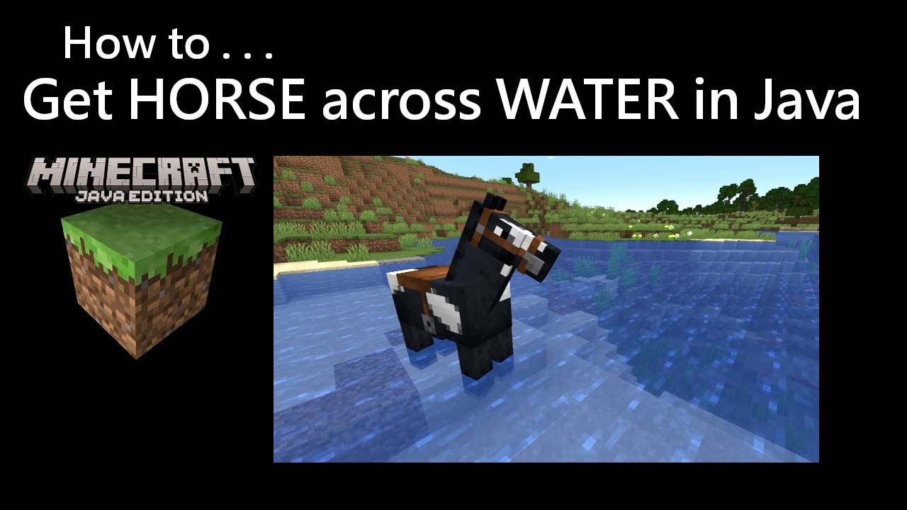 How To Get a HORSE across WATER Minecraft Java 2024 - YouTube
