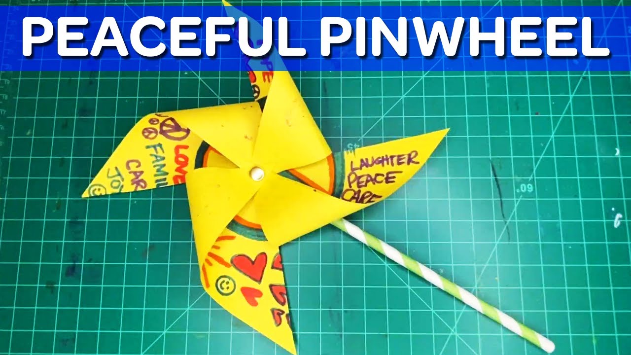 How To Make A Peace Pinwheel | Creativity Tips | Crayola Learning - YouTube