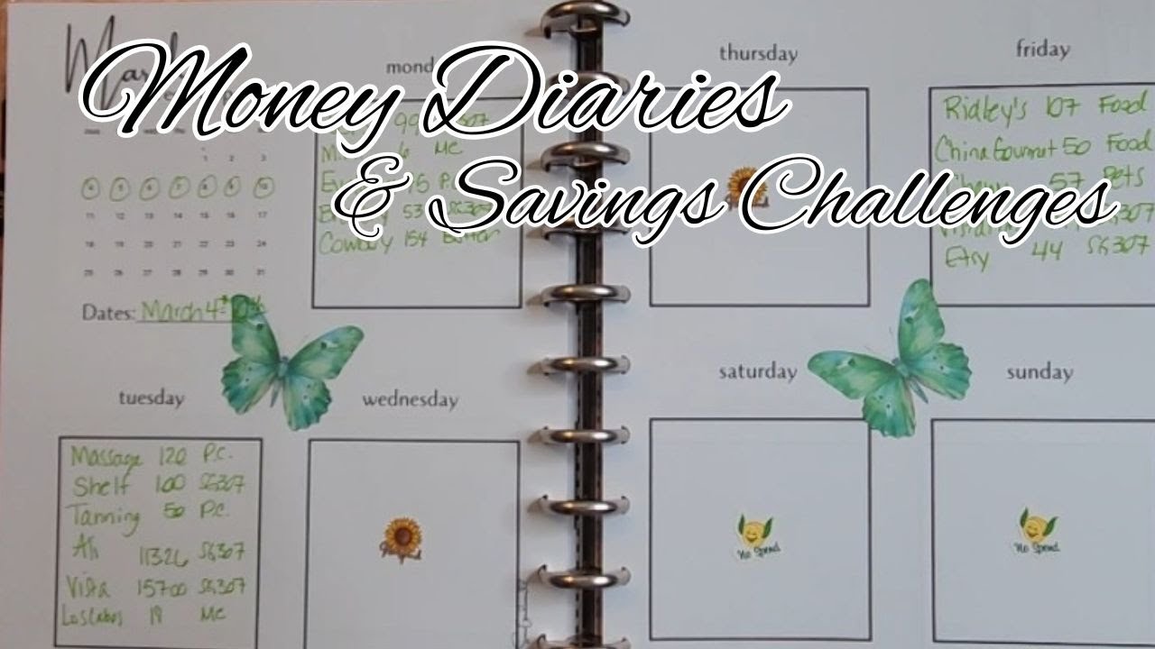 Money Diaries Ep. 2 • Can We Pay Off Our DEBT Using Savings Challenges ...