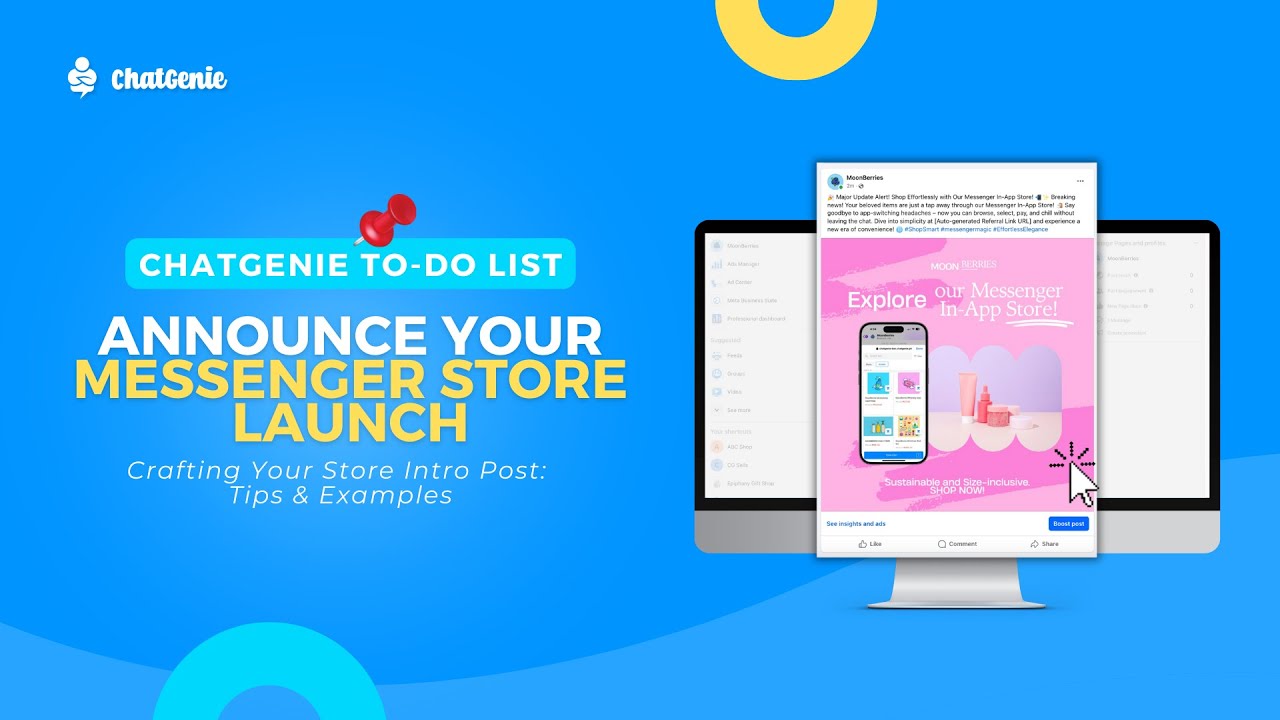 Announce Your Messenger Store Launch: Store Intro Post Tips & Examples ...