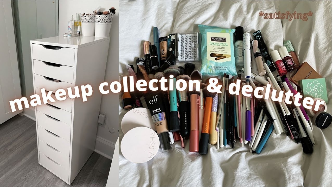 makeup collection DECLUTTER | 2022 - YouTube