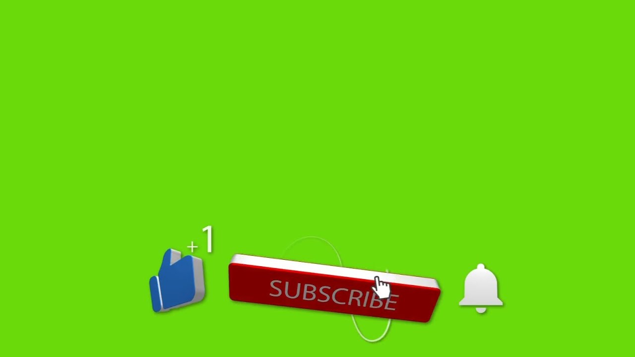Subscribe Button Green Screen | Green Screen Subscribe Button ...