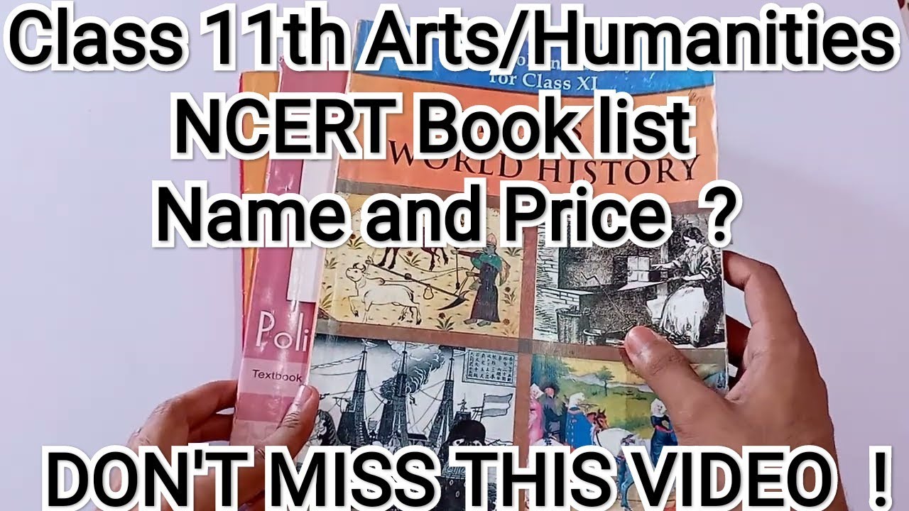 Cbse Class 11th Arts NCERT Book list | Bseb Class 11th Arts Book list ...