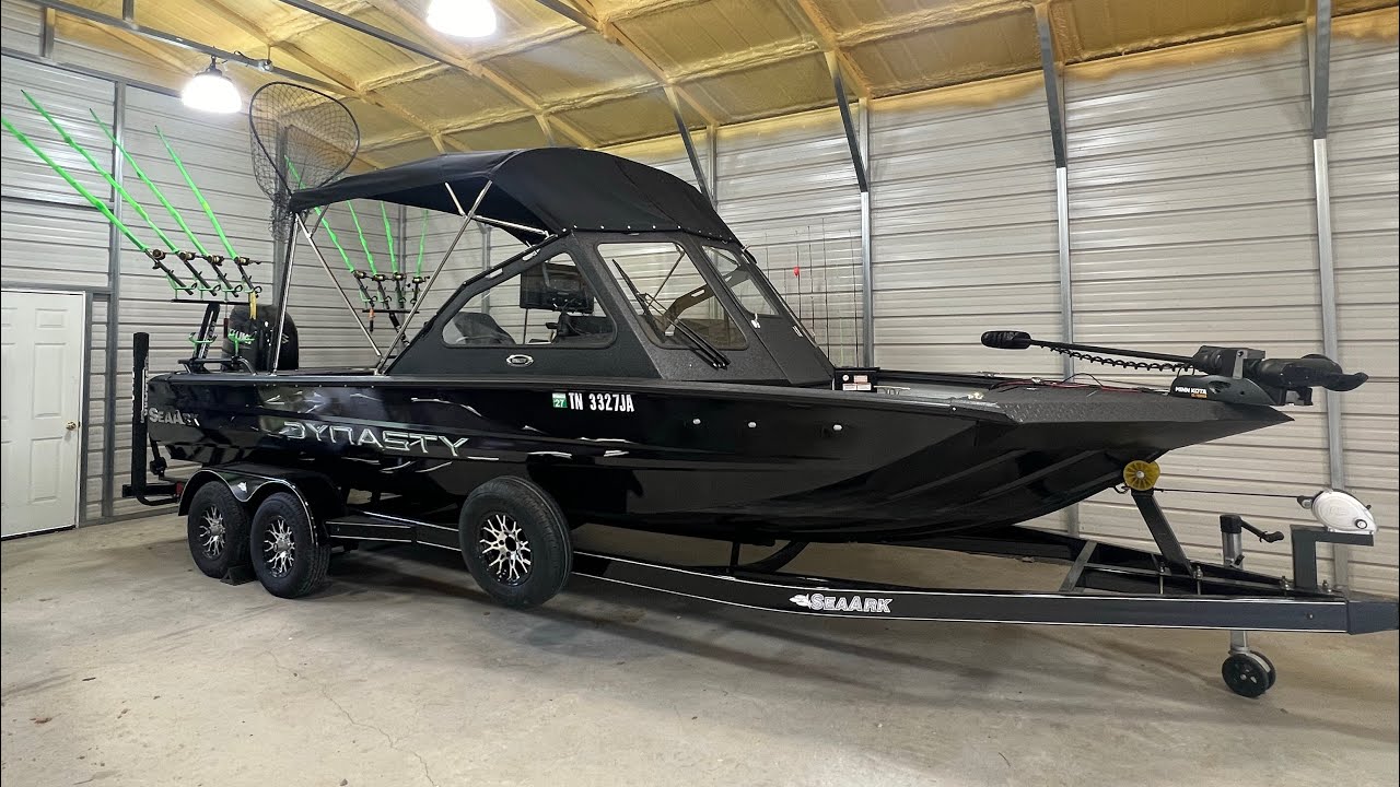 SeaArk DYNASTY 2.0 Catfishing Boat Setup - YouTube