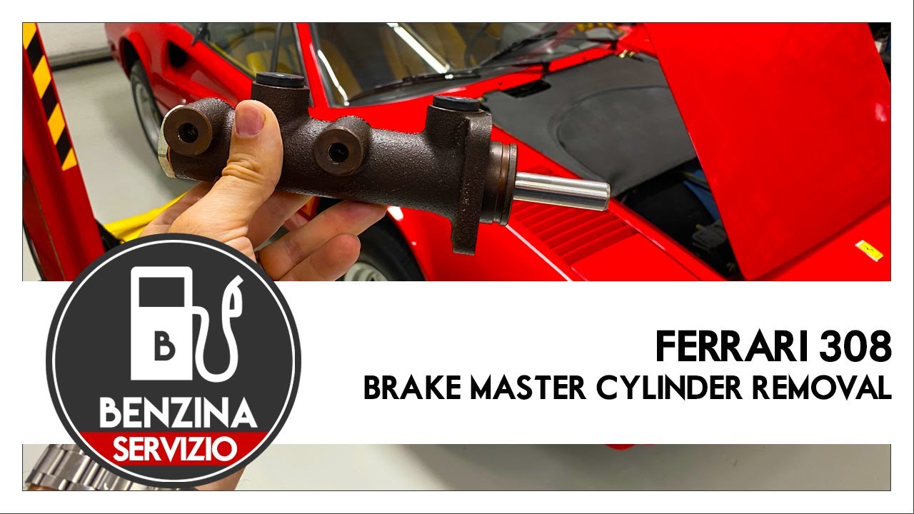 Ferrari 308 Servizio - Brake Master Cylinder Removal - YouTube