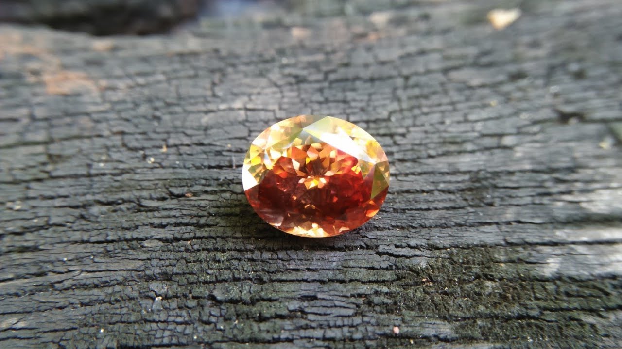 Ceylon Natural Jacinth Zircon - Orangy Brown - YouTube