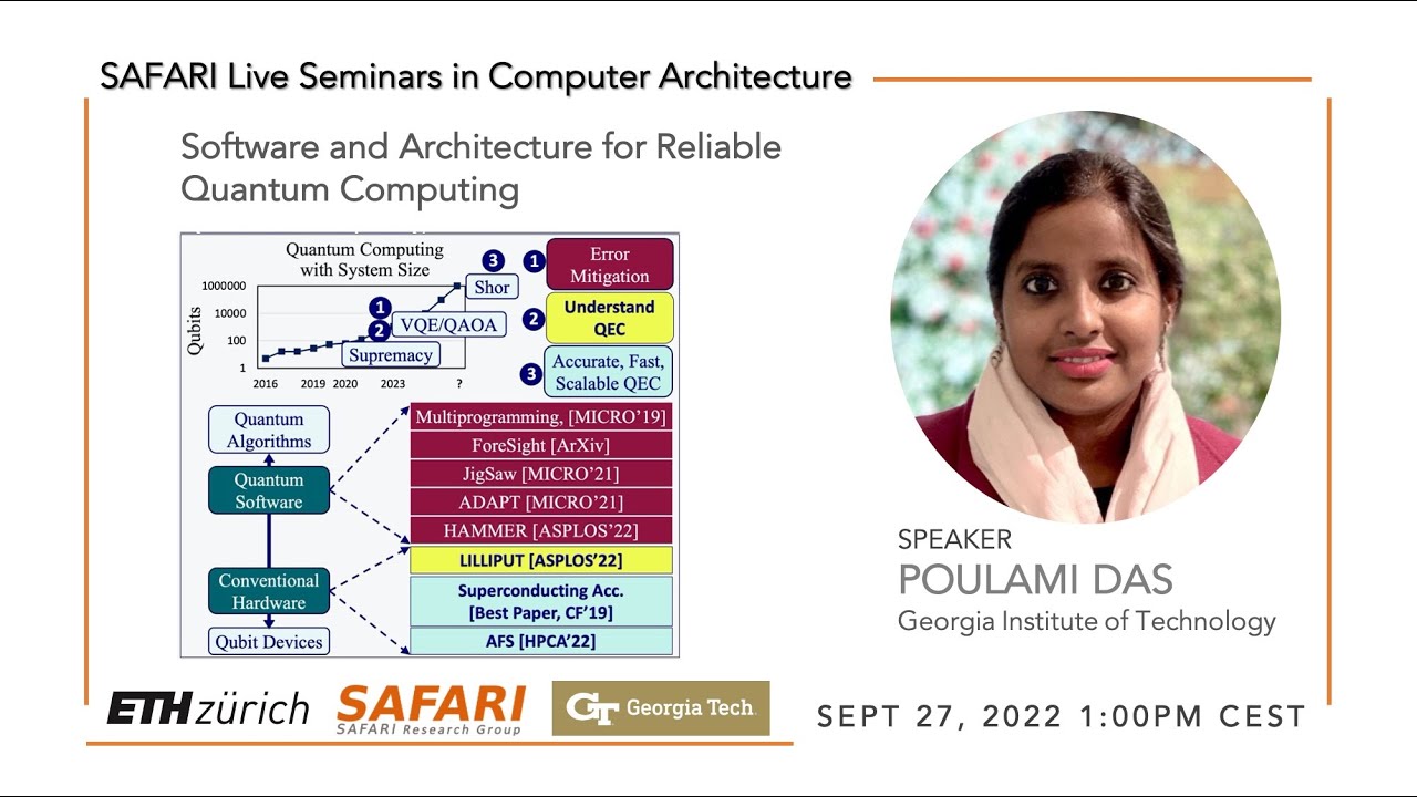 SAFARI Live Seminar - Software and Architecture for Reliable Quantum ...