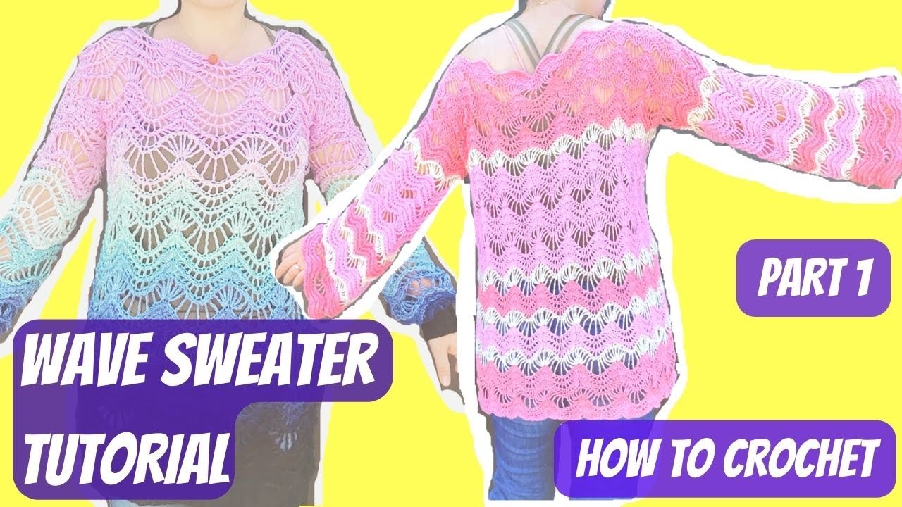 Crochet sweater tutorial for spring/autumn 1.basic stitch tutorial ...