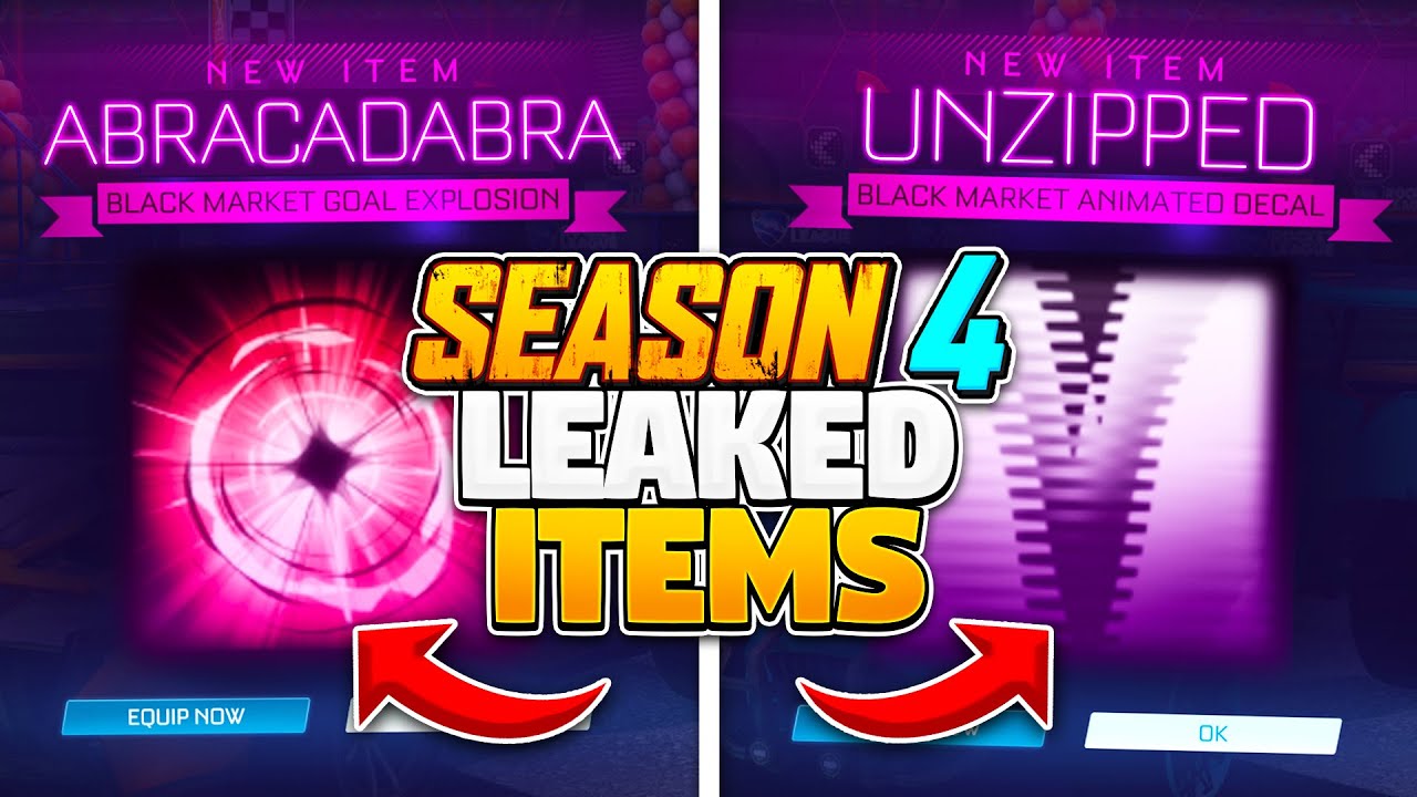 All SEASON 4 Items LEAKED! Rocket Pass And Tournament Rewards - YouTube