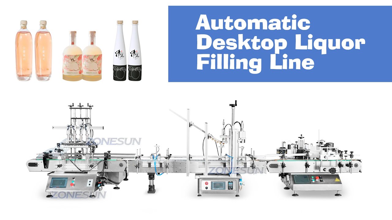 How To Use ZS-FAL180D5 Liquor Spirits Glass Bottle Filling Capping ...