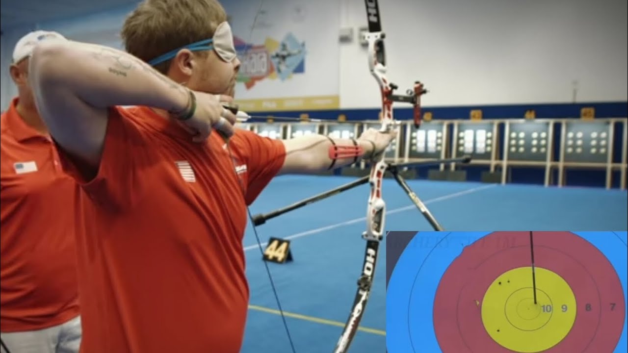 Blind shooting by Brady ellison!!Brady ellison arrow is close to "X ...